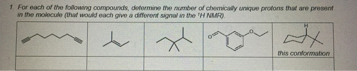 Solved For each of the following compounds, determine the | Chegg.com