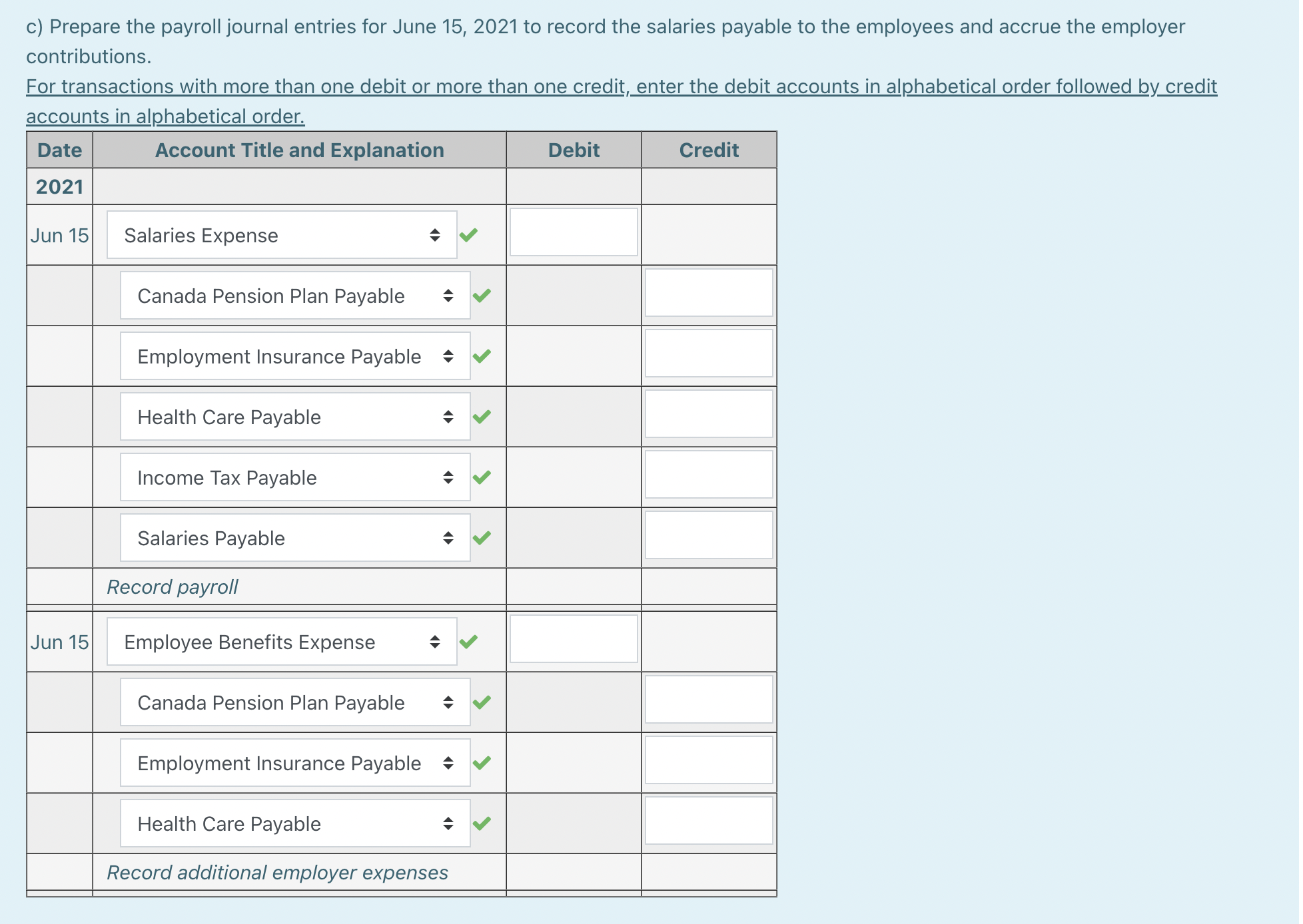 Solved \r\nb) Calculate the employer | Chegg.com