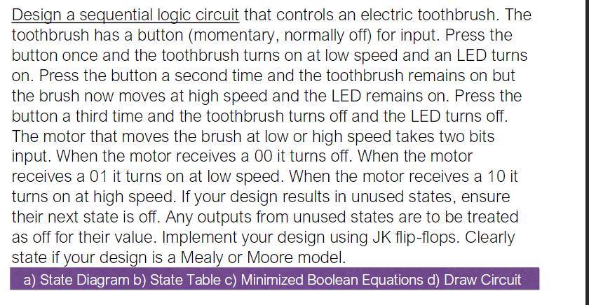 Solved (design as moore)Design a sequential logic circuit | Chegg.com