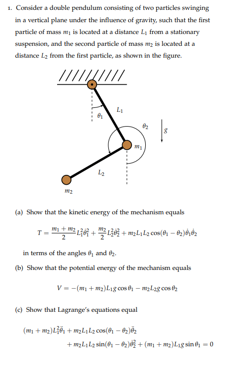3. Show that the linearized equations of motion about | Chegg.com