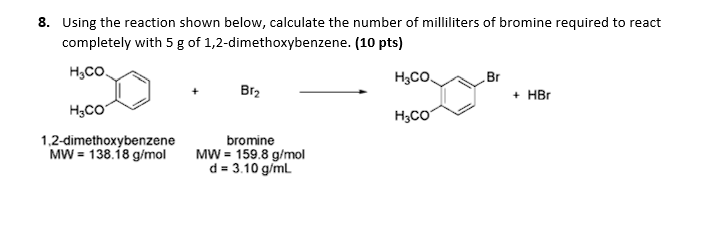 Solved Using the reaction shown below, calculate the number | Chegg.com