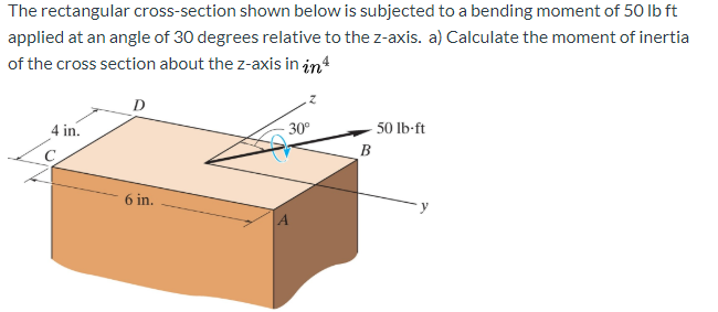 Solved The rectangular cross-section shown below is | Chegg.com