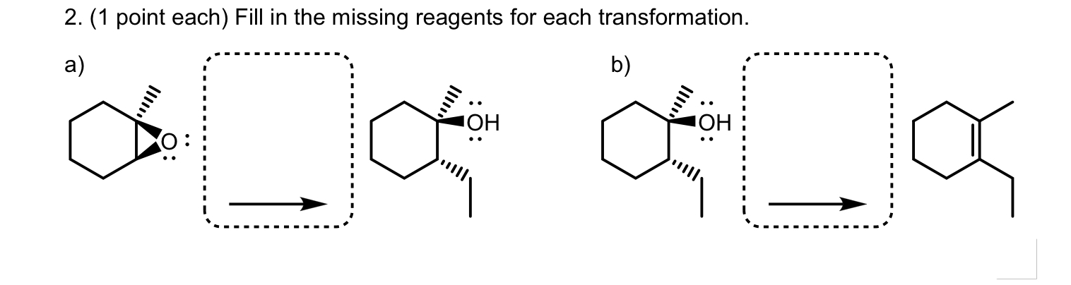 Solved (1 point each) Fill in the missing reagents for | Chegg.com Solved (1 point each) Fill in the missing reagents for | Chegg.com