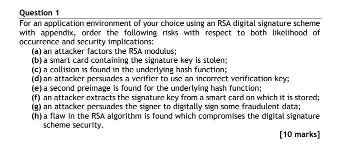 Solved Question 1 For an application environment of your | Chegg.com