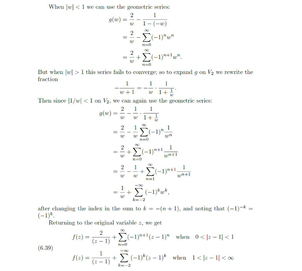 Solved HW: Find the Laurent series expansions of 2+1 22 +1 | Chegg.com
