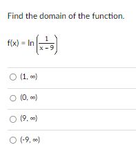 Solved Find the domain of the | Chegg.com