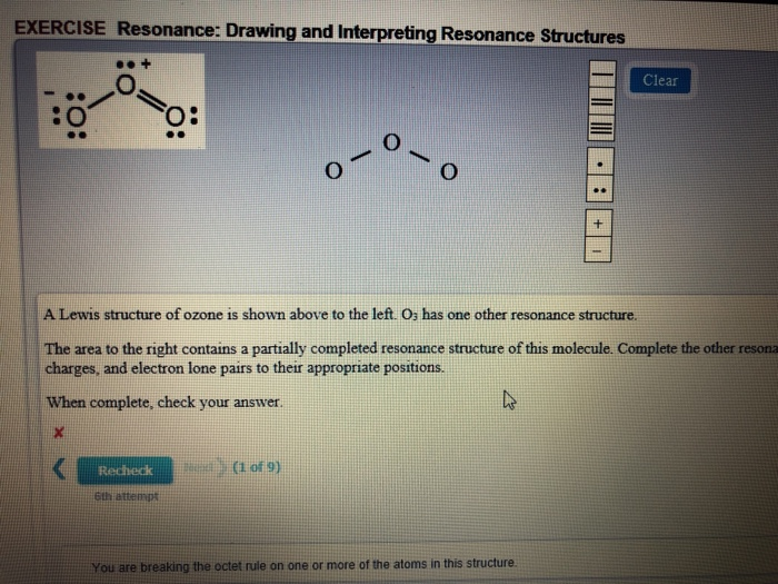 Solved EXERCISE Resonance: Drawing and Interpreting | Chegg.com