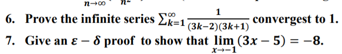 Solved #6. Please use the mathematical definition of | Chegg.com