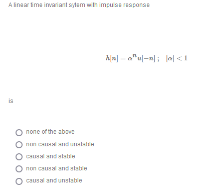 Solved A linear time invariant sytem with impulse response | Chegg.com