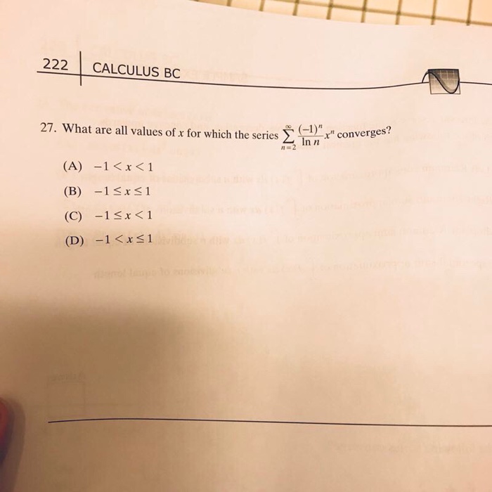 Solved: 222 CALCULUS BC 27. What Are All Values Of X For W... | Chegg.com