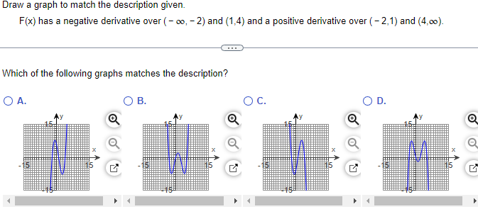 Solved Draw a graph to match the description given. F(x) has | Chegg.com