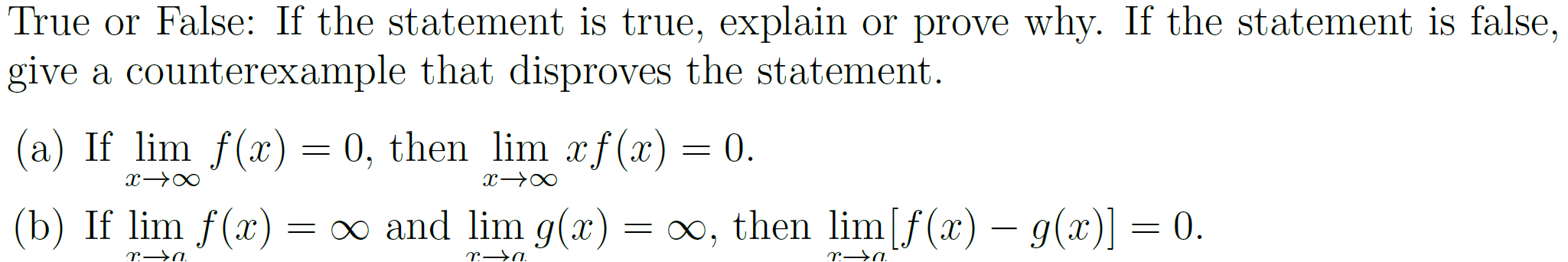 Solved e1−x3True or False: If the statement is true, explain | Chegg.com