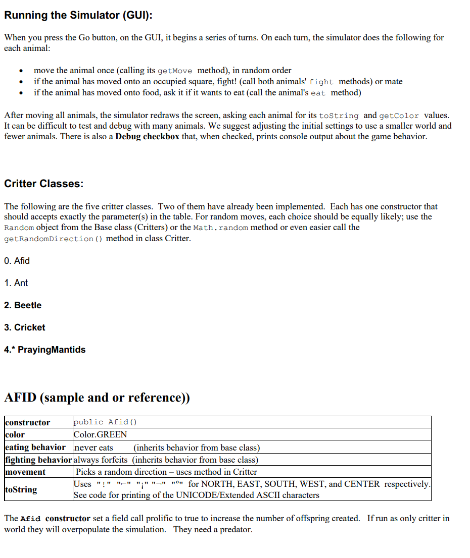 Solved This assignment focuses on classes and objects. You | Chegg.com