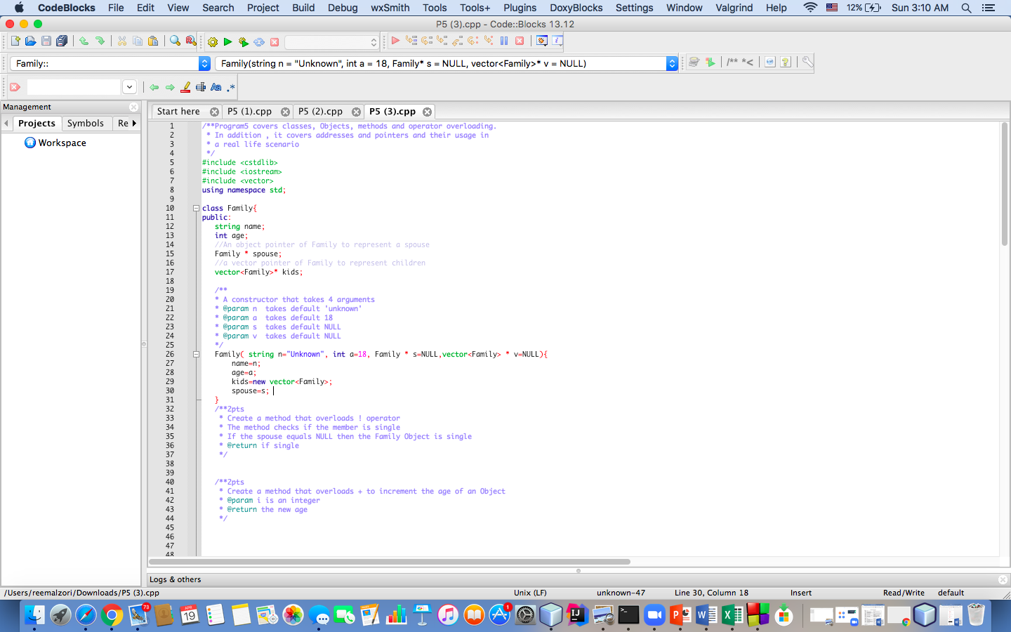 /**Program5 covers classes, Objects, methods and | Chegg.com