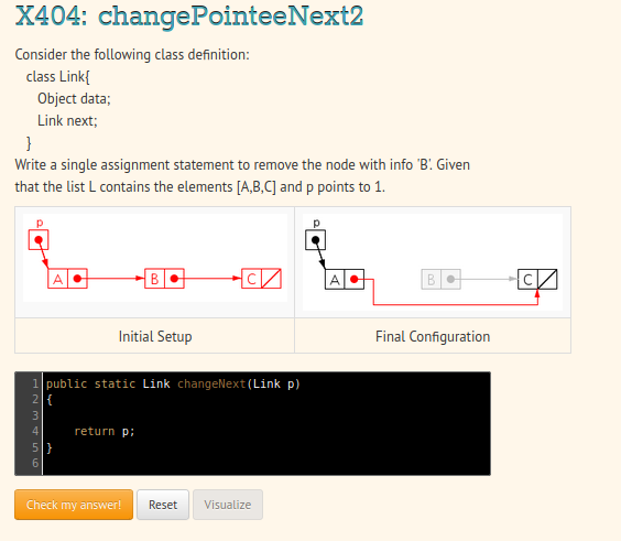 Solved X404: changePointeeNext2 Consider the following class | Chegg.com