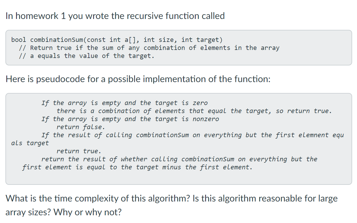 Solved In homework 1 you wrote the recursive function called | Chegg.com