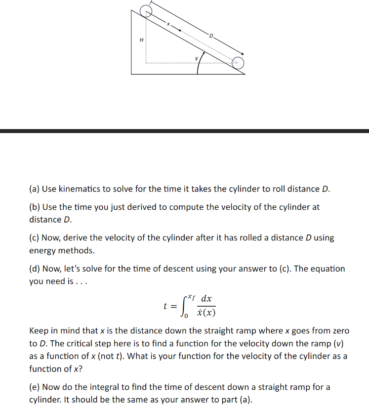 Solved (a) Use kinematics to solve for the time it takes the | Chegg.com