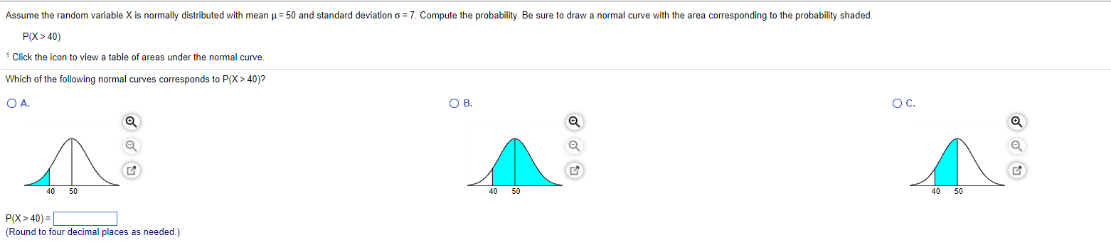 Solved Assume the random variable X is normally distributed | Chegg.com
