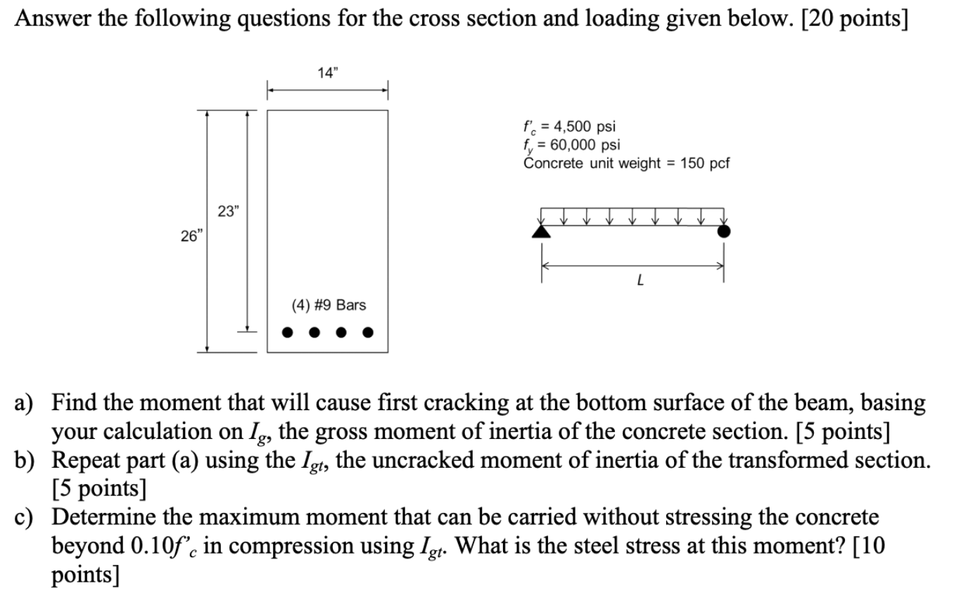 Solved Answer the following questions for the cross section | Chegg.com