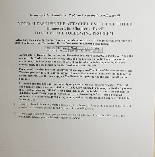 Solved Homework for Chapter 4: Problem #3 in the text | Chegg.com