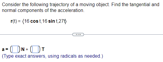 Solved Consider The Following Trajectory Of A Moving Object