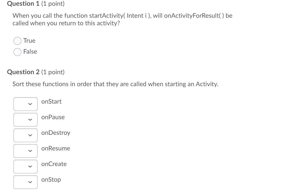 Solved Question 1 (1 point) When you call the function | Chegg.com Solved Question 1 (1 point) When you call the function | Chegg.com