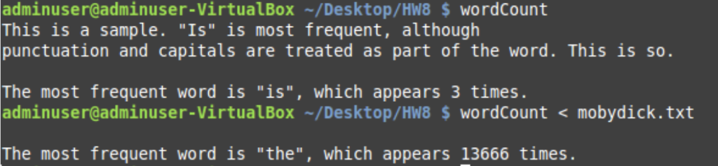Write a program, called wordcount.c, that reads one | Chegg.com