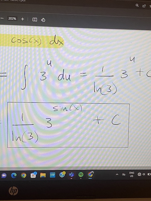 Solved Can you pls explain why 3 to the power of u turns | Chegg.com