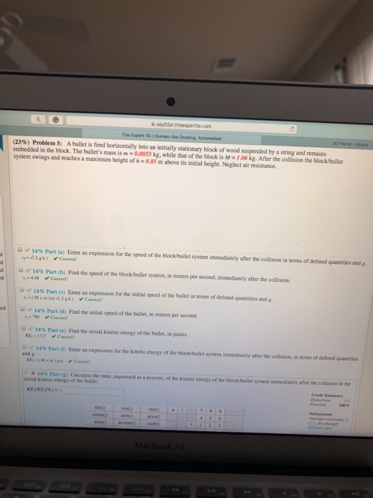 Solved i usy02al.theexpertta.com The Expert TA (23 %) | Chegg.com