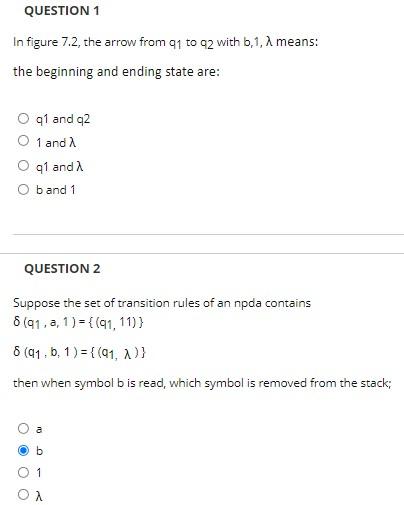 Solved QUESTION 1 In figure 7.2, the arrow from 91 to 92 | Chegg.com