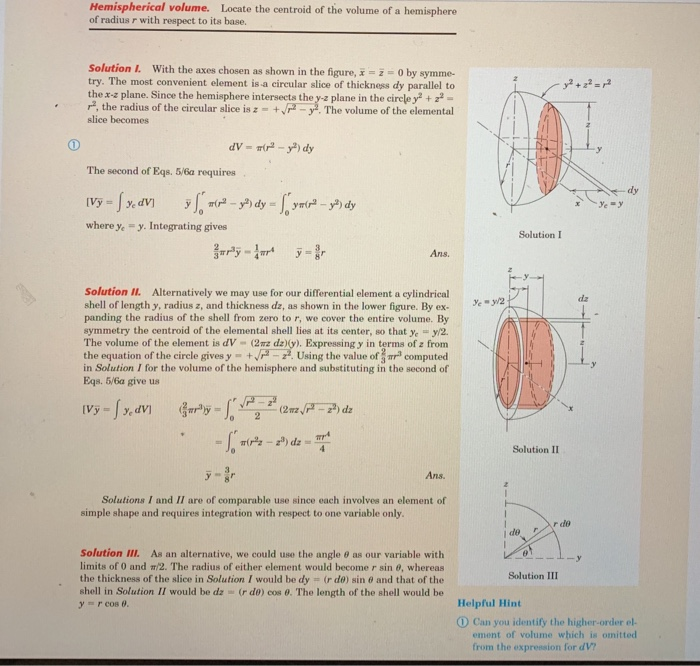 Solved Hemispherical Volume Locate The Centroid Of The Chegg solved-hemispherical-volume-locate-the-centroid-of-the-chegg