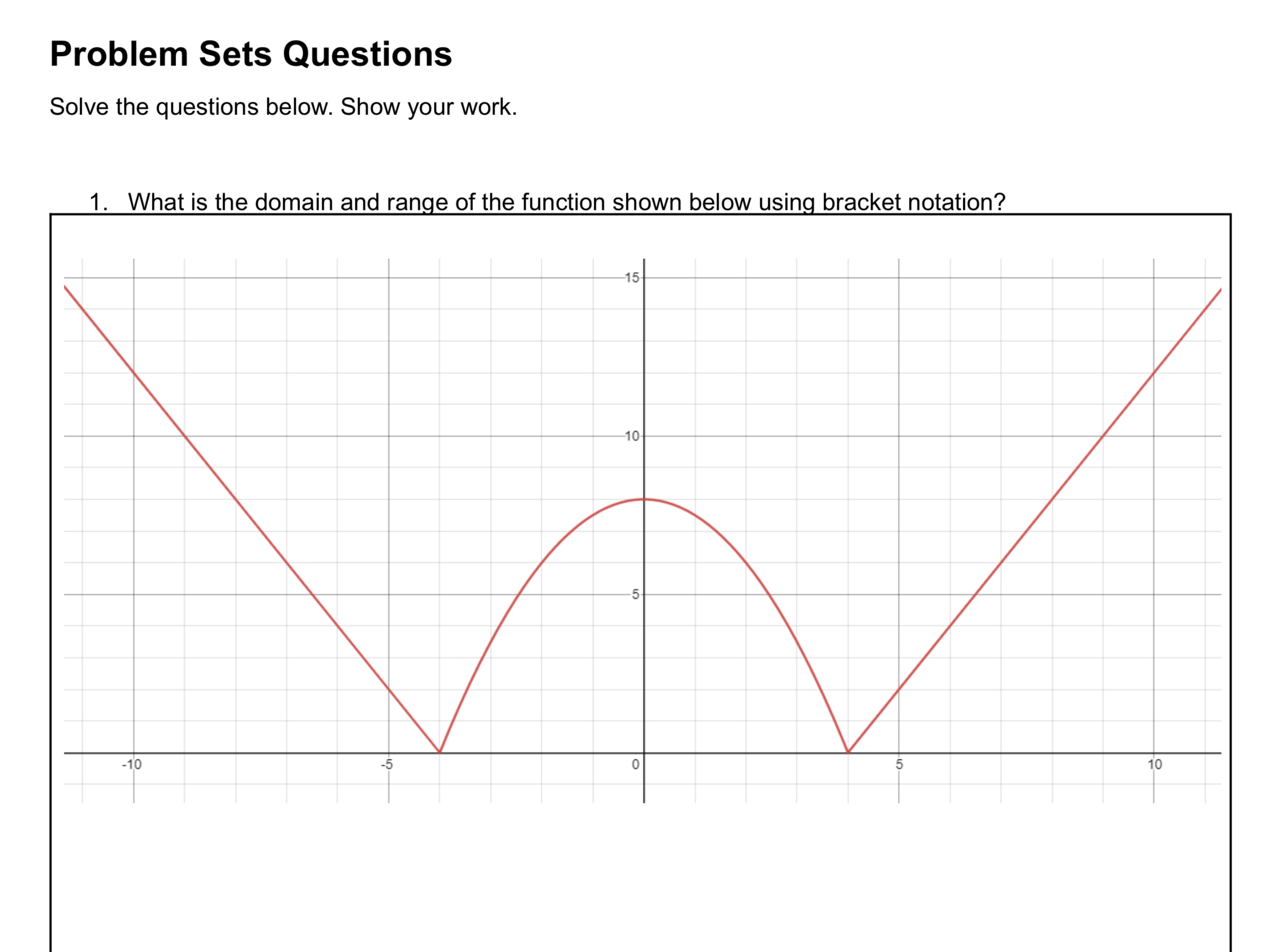 Solved Problem Sets QuestionsSolve the questions below. Show | Chegg.com