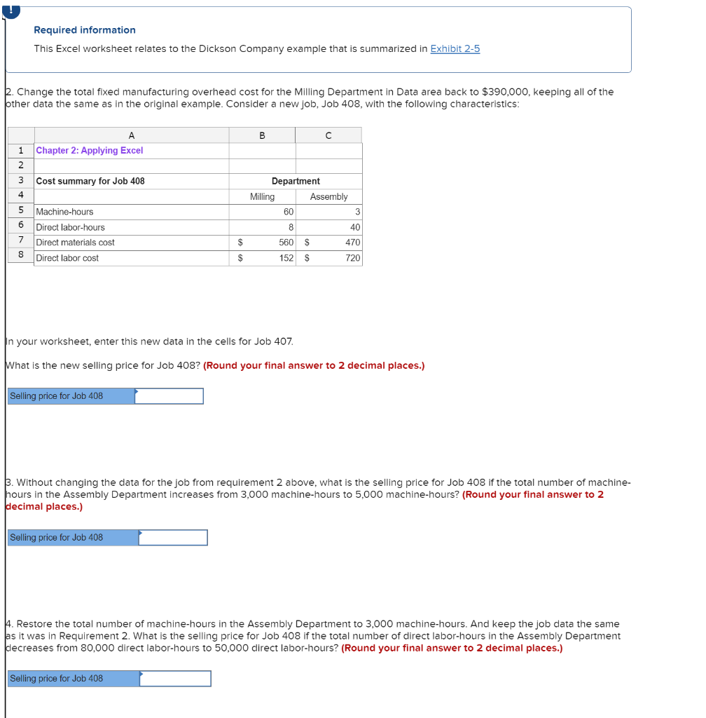 Required information This Excel worksheet relates to | Chegg.com