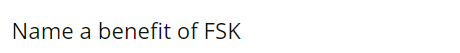 Solved Name a benefit of FSK | Chegg.com