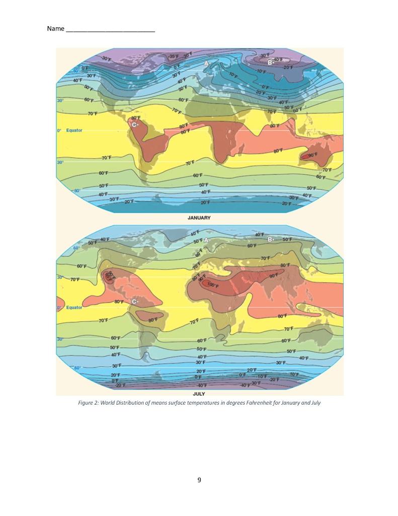Solved 11. Do the warmest temperatures occur over continents | Chegg.com