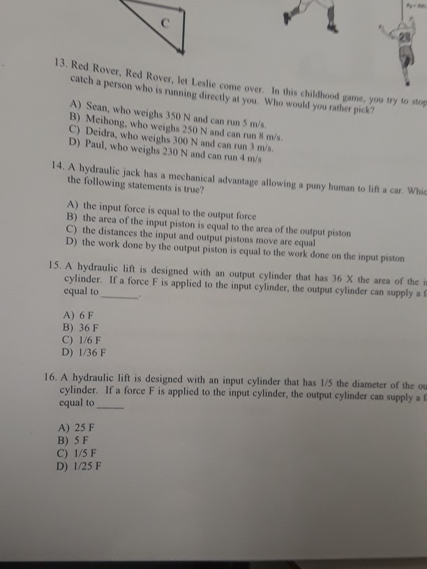 Solved 13. Red Rover, Red Rover, let Leslie come over. In | Chegg.com