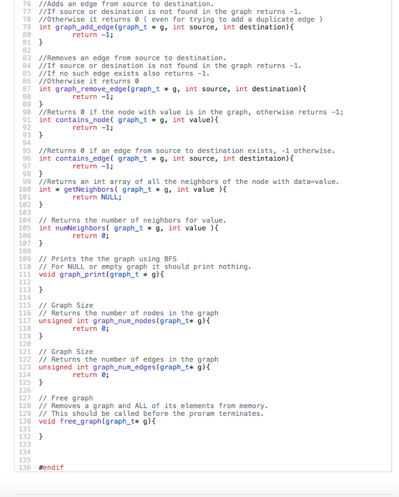 Solved 6 I1 Implement Each Of The Functions To Create A 6110