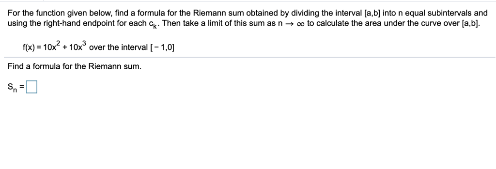 Solved For the function given below, find a formula for the | Chegg.com