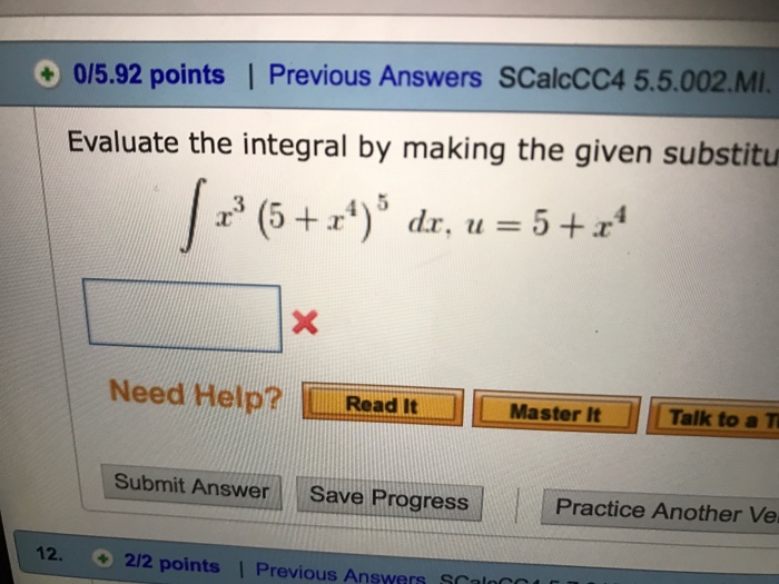Solved Evaluate the integral by making the given | Chegg.com