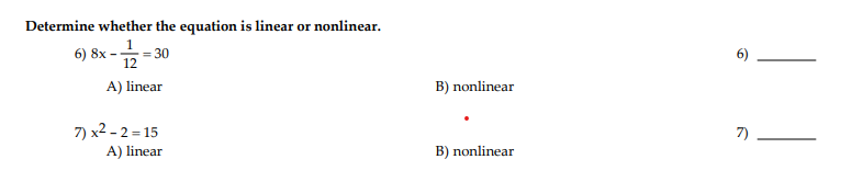 Solved Determine whether the equation is linear or | Chegg.com