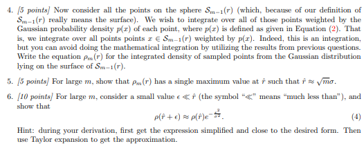 Solved 2 Gaussian Distribution and the Curse of | Chegg.com