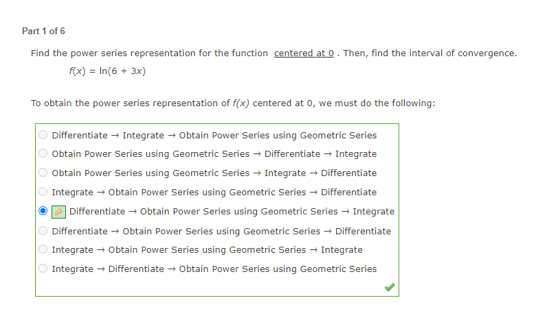 Solved Differentiate the function. f′(x)=6+33x+3x+63 Part 3 | Chegg.com