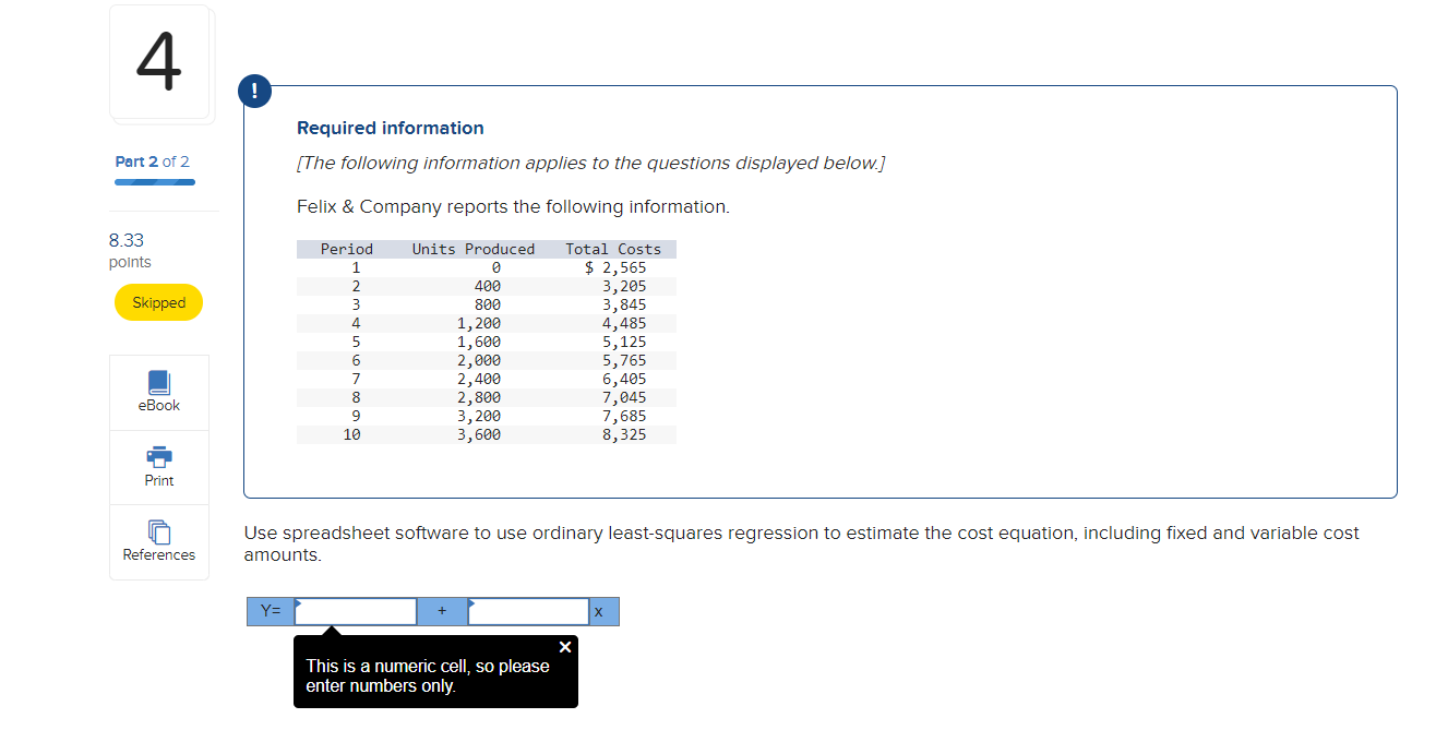 Solved Required information [The following information | Chegg.com
