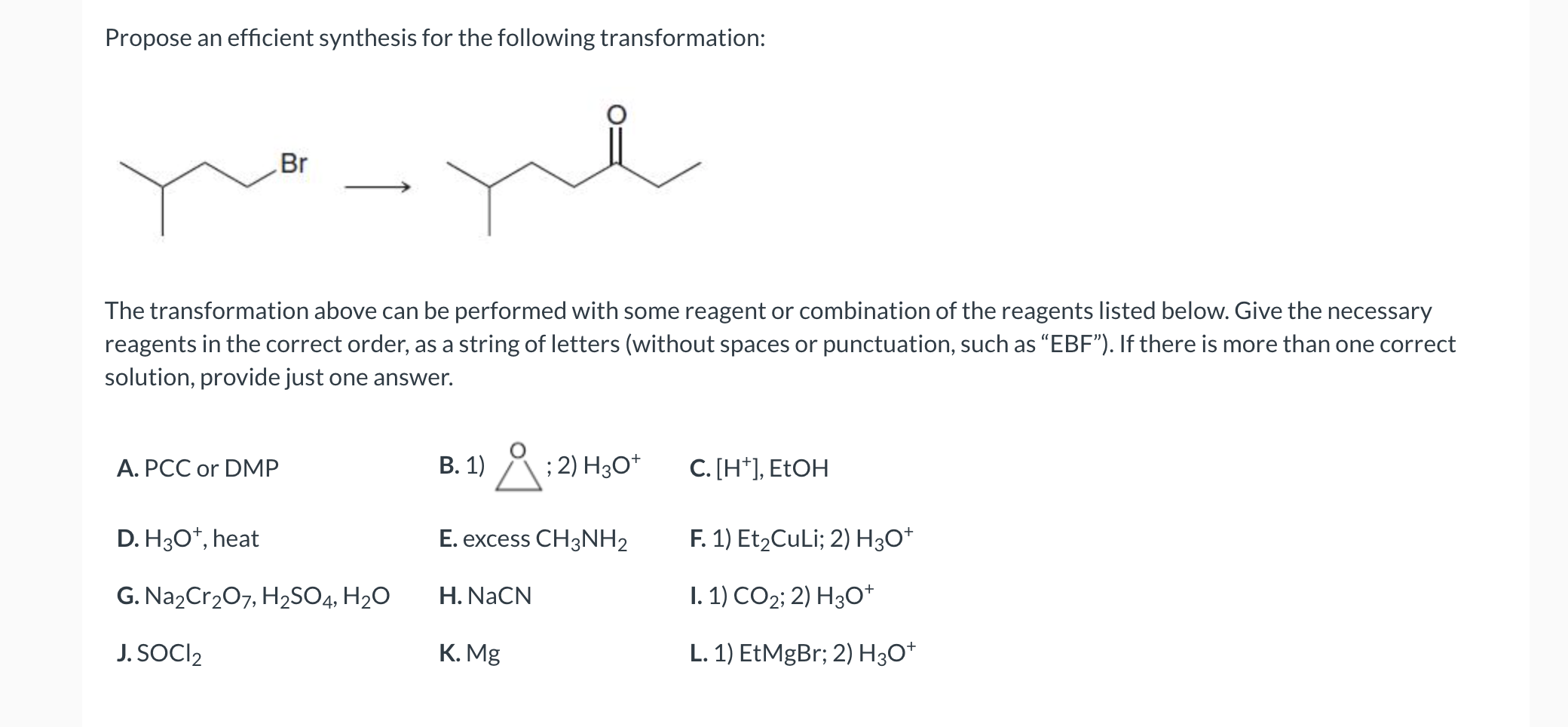 Solved Propose an efficient synthesis for the following | Chegg.com