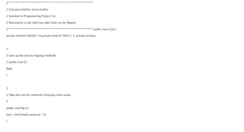 Solved Problem 1. Design and implement a class called | Chegg.com