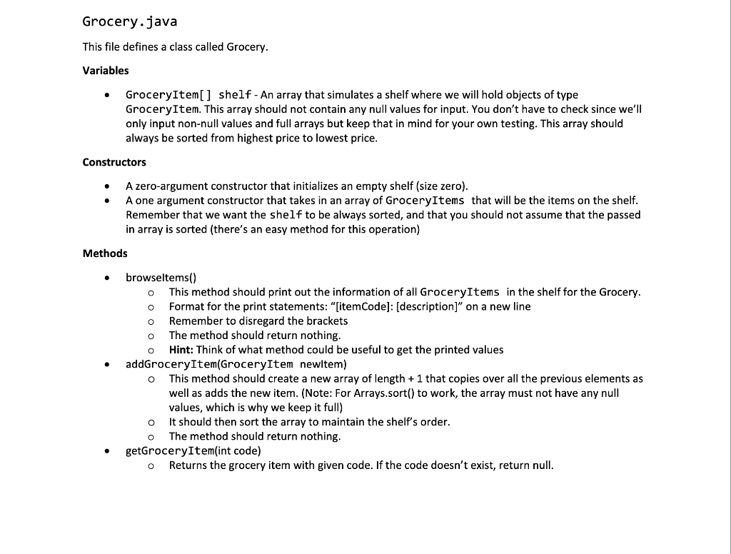 Solved Solution Description You will create one interface, | Chegg.com