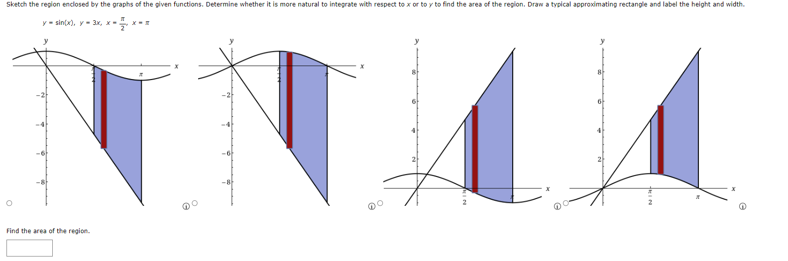 Solved Sketch the region enclosed by the graphs of the given | Chegg.com