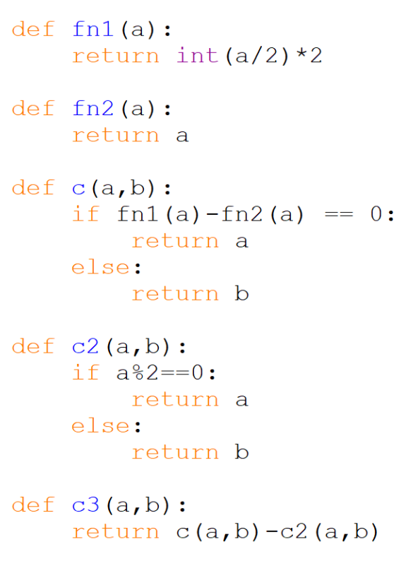 Solved Does c3 always returns 0? a)No, depends on the | Chegg.com