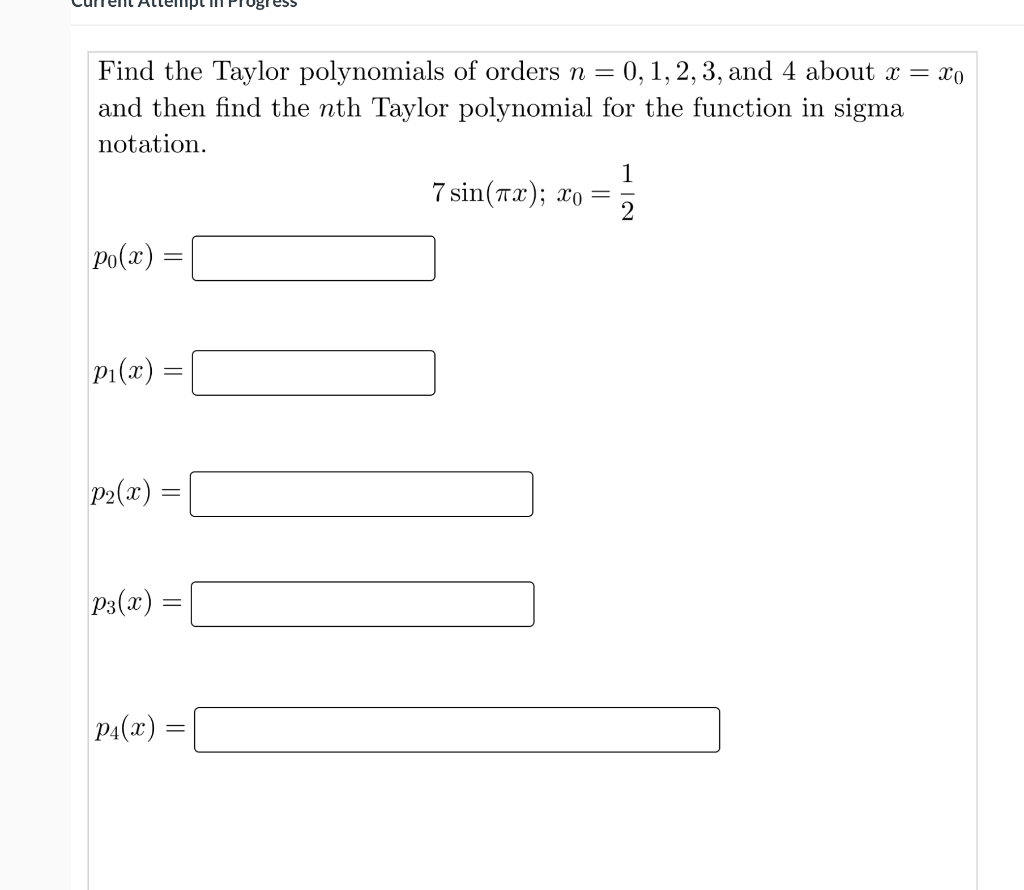 Solved Find the Taylor polynomials of orders n=0,1,2,3, and | Chegg.com
