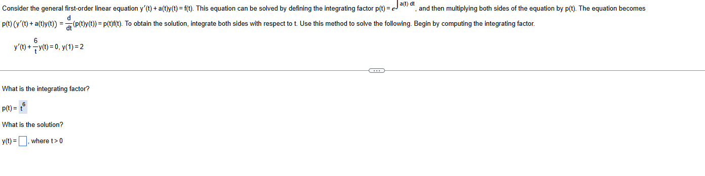 Solved Consider the general first-order linear equation | Chegg.com